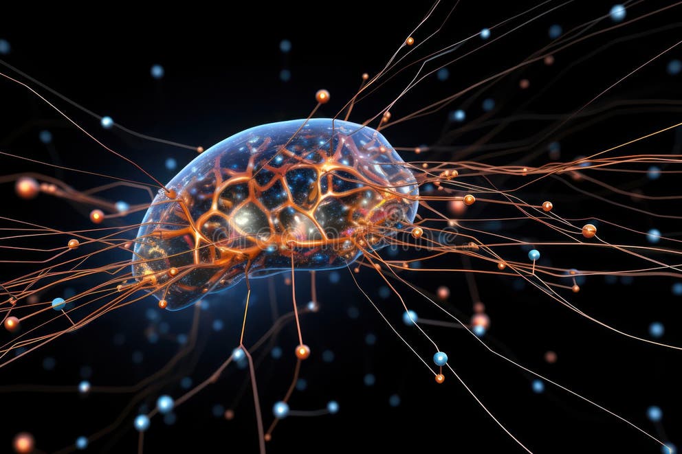 Neural Network, Resembling the Complexity of the Human Brain. a Visual ...