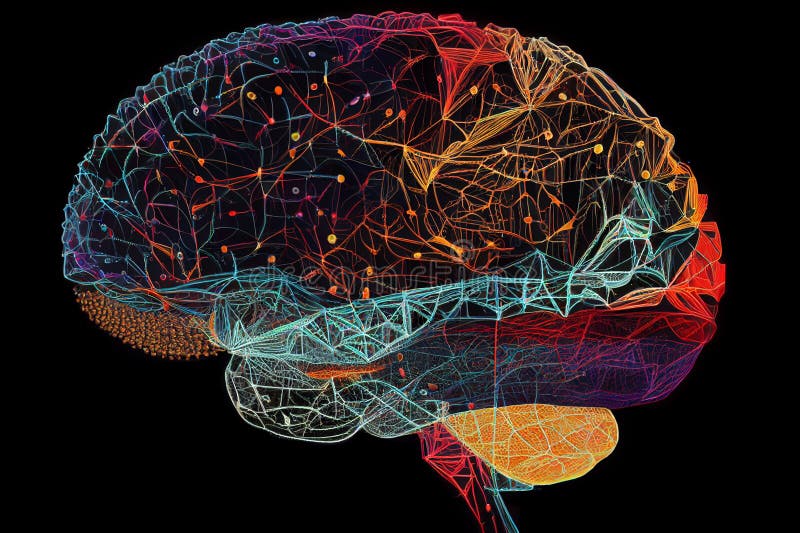 Neural Network And Scientific Technology Concept With Digital Human