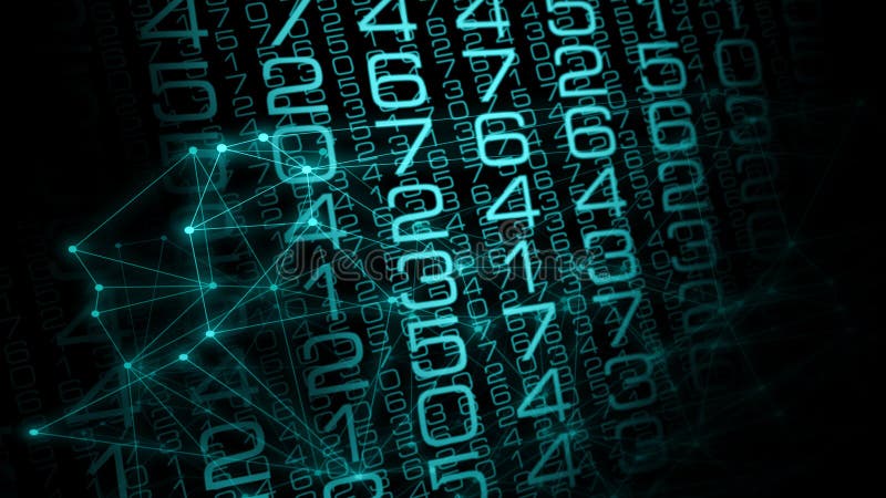 Neural Network Security Abstract, Cloud Computing Stock Illustration ...