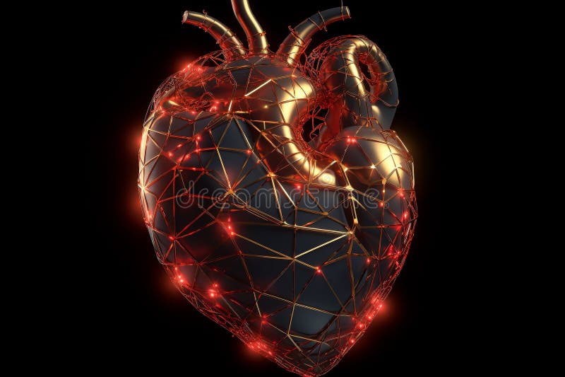 Neural Network in the Shape of a Human Heart. Sentient Artificial ...