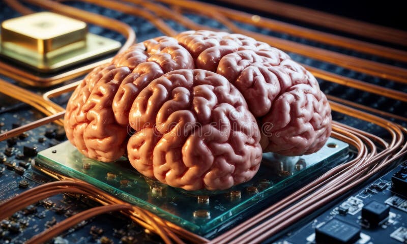 Neural Network on Silicon stock photo. Image of biocomputing - 309506448