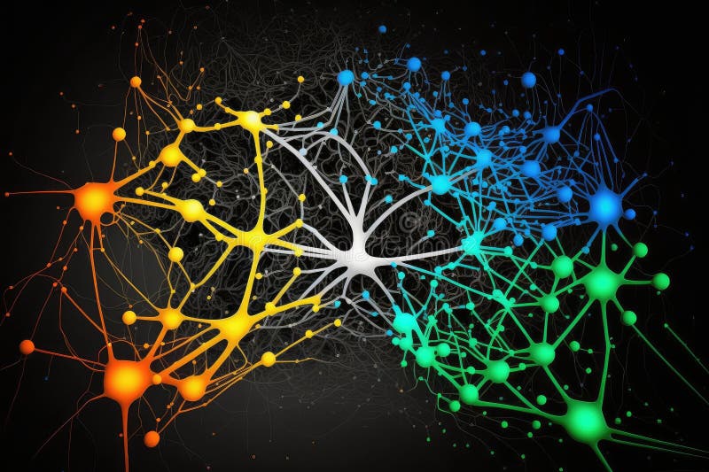 Neural Network Simulation, Showing the Complex Interactions and ... Neural Network Simulation, Showing the Complex Interactions and ...