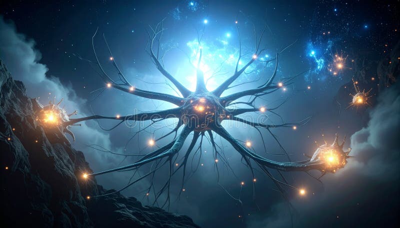 Neural Network Star Nursery . Artificial Intelligence Concept ...