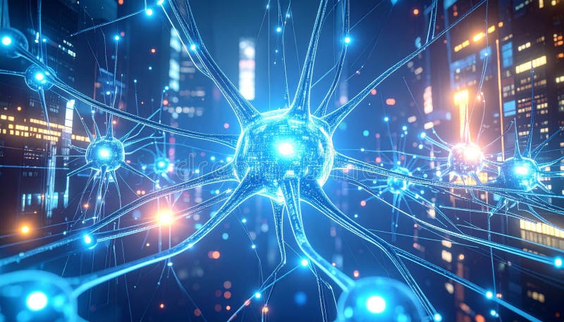 Neural Network Star Nursery . Artificial Intelligence Concept ...