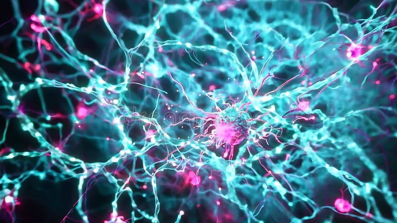 Neural Network: Structure of Brain Cells Revealing Complex Pathways ... Neural Network: Structure of Brain Cells Revealing Complex Pathways ...