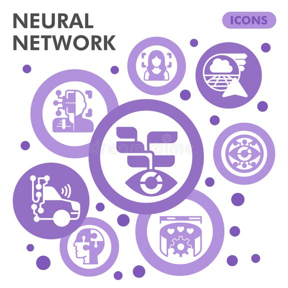 Neural Network Symbols Collection or Sketches, Deep Learning Theme ...