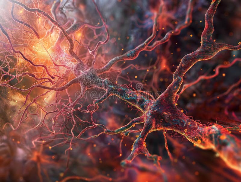 Neural Network Synapse Simulation Stock Image Image Of Intelligence