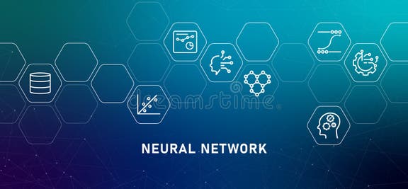 Neural Network System Gradient Header Smart Adaptive Smart Technology Data Processing Machine AI ...