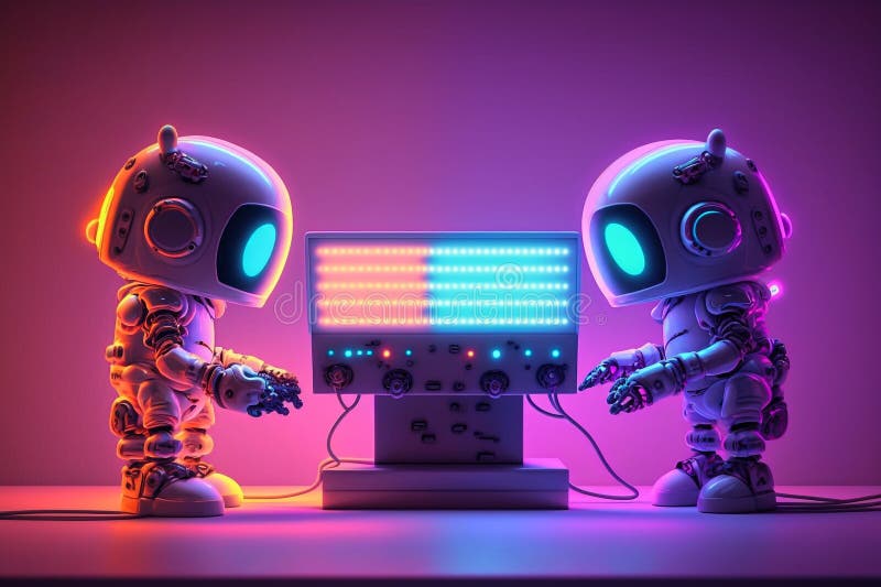 Neural Network Trains Robots for New Tasks Illustration Generative AI ...