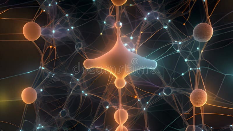 Neural Network Visualisation with Glowing Synapses Connections Creates ... Neural Network Visualisation with Glowing Synapses Connections Creates ...