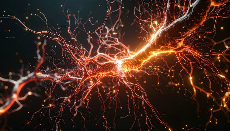 Neural Network Visualization. Background Concept. Generated Image Stock ...