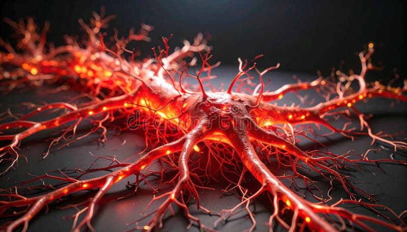 Neural Network Visualization. Background Concept. Generated Image Stock ...