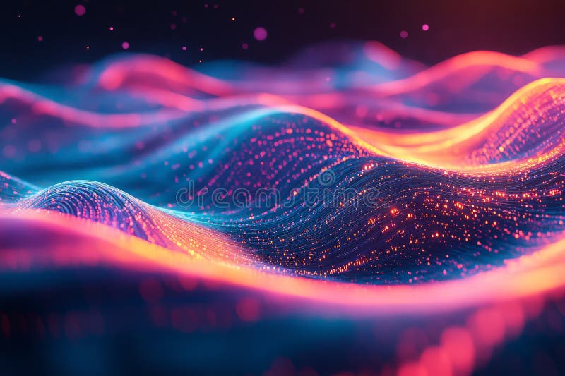 Neural Network Vortex stock illustration. Illustration of innovation ...