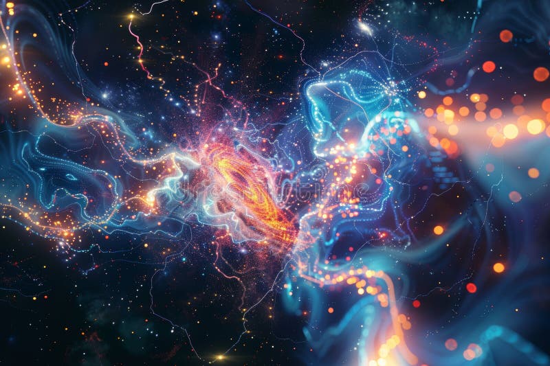 Neural Networks As a Cosmic Galaxy a Hyper Detailed Sci Fi Art of ...