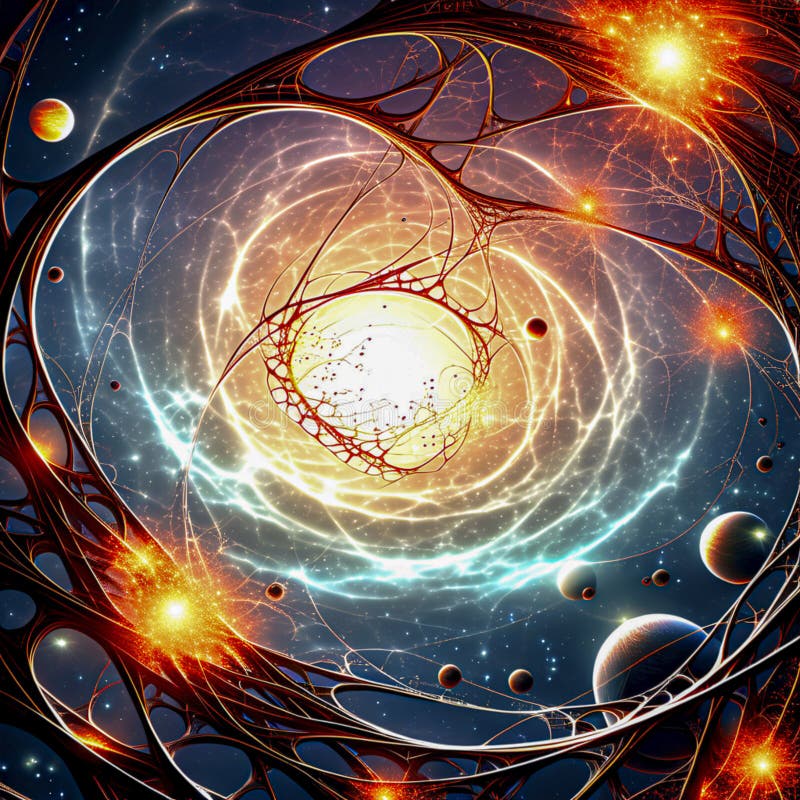 Neural Networks Connected by Threads. Concept of Brain Work, Future ...