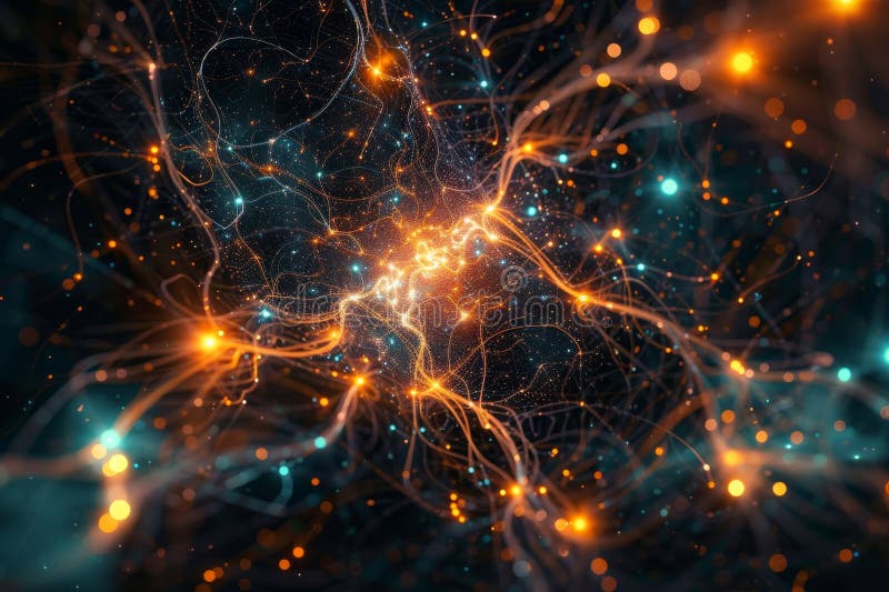 Neural Networks Creating a Glowing Cosmic Galaxy Hyper Detailed Sci Fi ...