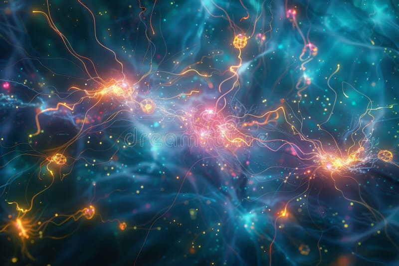 Neural Networks Creating a Glowing Cosmic Galaxy a Hyper Detailed Sci ...