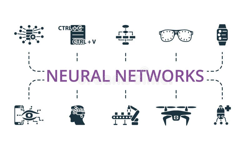 Neural Networks Icon Set. Monochrome Simple Neural Networks Icon ... Neural Networks Icon Set. Monochrome Simple Neural Networks Icon ...