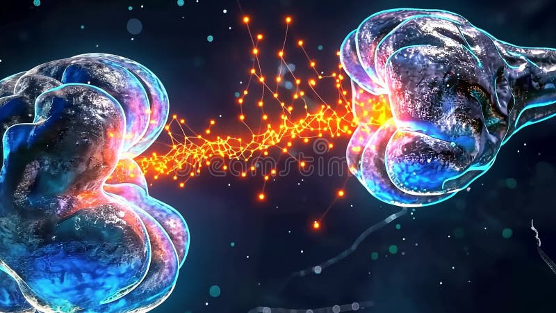 Neural Pathway: Intricate Representation of Nerve Synapse, Connection ...