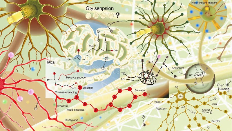 Neural Pathways and Chemical Messengers Stock Image - Image of axons ...