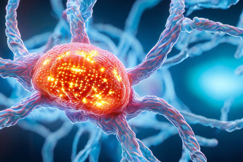 Neural Pathways and Synaptic Links - Concept Stock Illustration ...