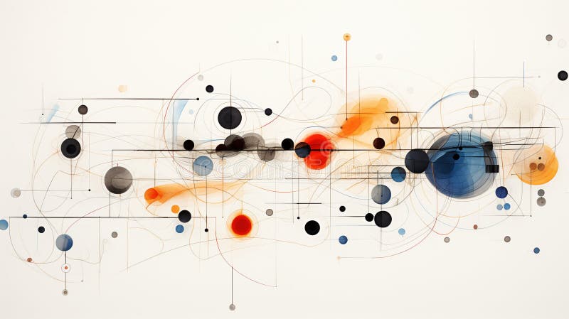 Neural Patterns, Calligraphy, Minimalistic Stock Illustration ...