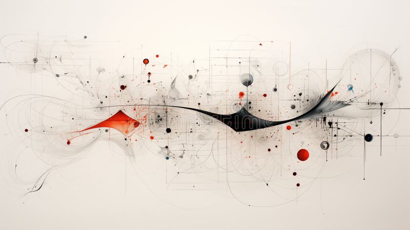 Neural Patterns, Calligraphy, Minimalistic Stock Illustration ...