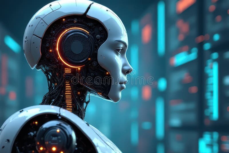 Neural Robotics and Technology Advancements Stock Illustration ...