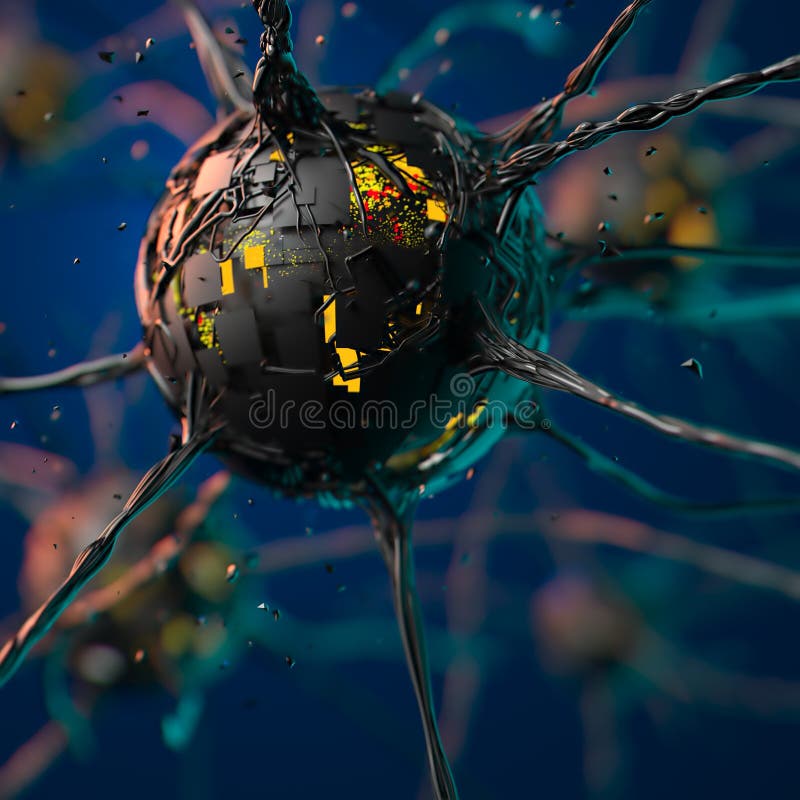 Neural Symphony: a Stylized Neuron with Dendritic Elegance Stock ...