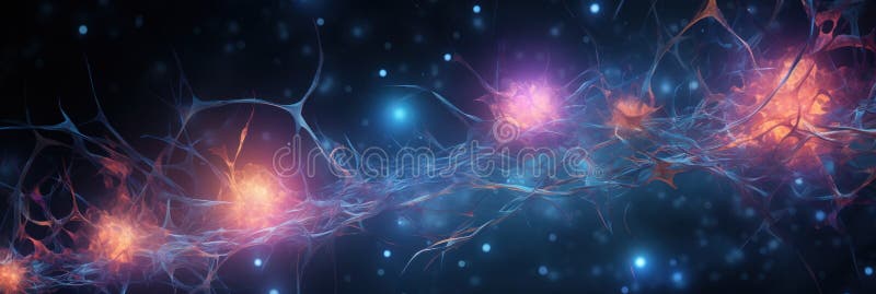 A Neural Synapse Takes Center Stage Stock Photo - Image of science ...