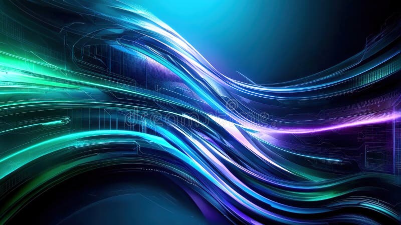 Neuro-abstract background stock illustration. Illustration of space ...