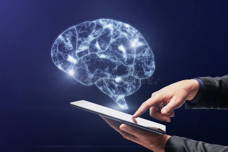 Neuro Network, Innovative and Future Technology Concept with Virtual ...