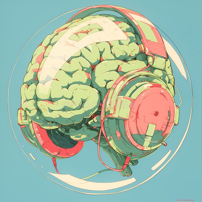 Neurodivergent Brain Representation Stock Illustration - Illustration ...