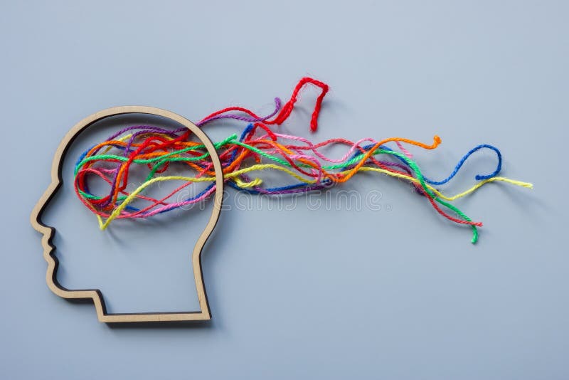 Neurodiversity, Autism or Creativity Abstract. Head Outline and Colored ...