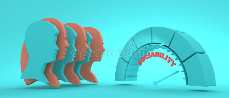 Sociability Measuring Device with Arrow and Scale. Mental Awareness and ...