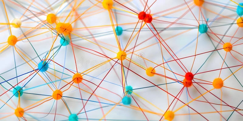 Neurodiversity Depicted through Interconnected Lines Showcasing Diverse ...