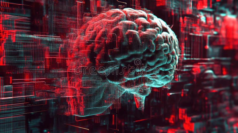 Neurofeedback Disassembling Brainwave Scan Stock Illustration ...