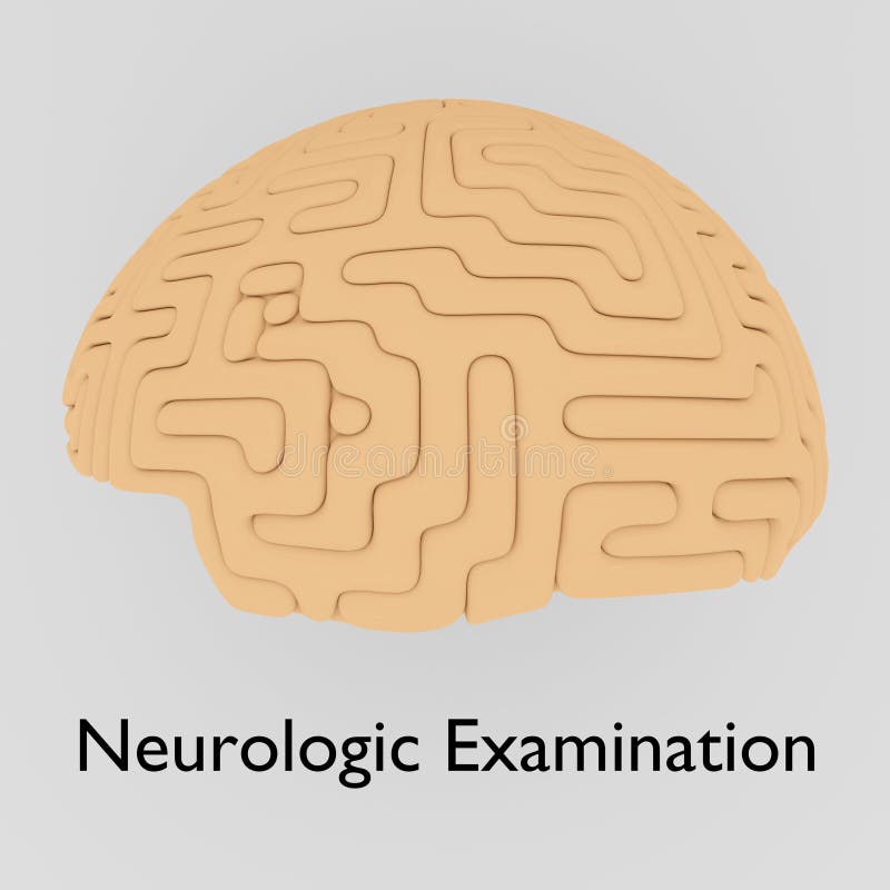 Neurologic Examination Concept Stock Illustration - Illustration of ...