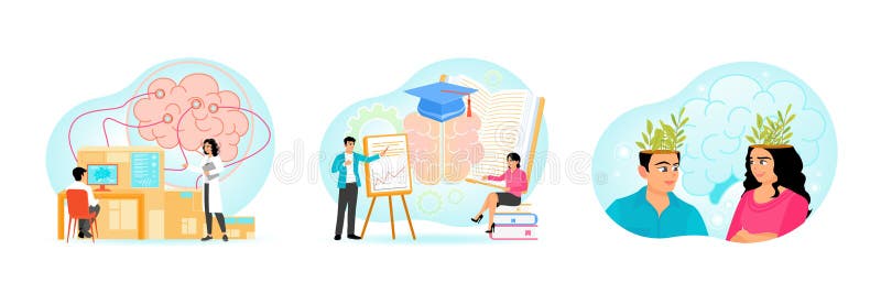 Scientists Conducting Brain Research Analysis. Learning with Brain ...