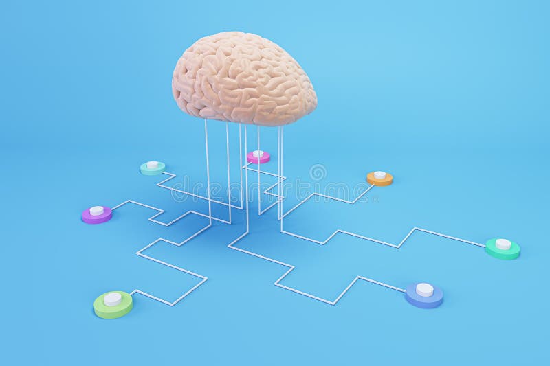 Neurological Innovation Development Concept and Science Concept with ...