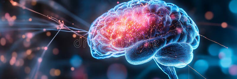 Neurological Network, Connections of Intelligence a 3D Visualization of ...