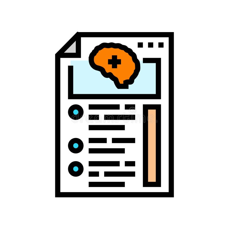 Neurological Tests Color Icon Vector Illustration Stock Vector ...