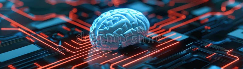 Neuromorphic Computing Artificial Intuition Stock Illustration ...