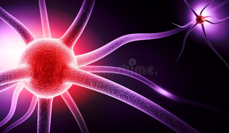 Neuron Pulse stock illustration. Illustration of cognition - 21396888