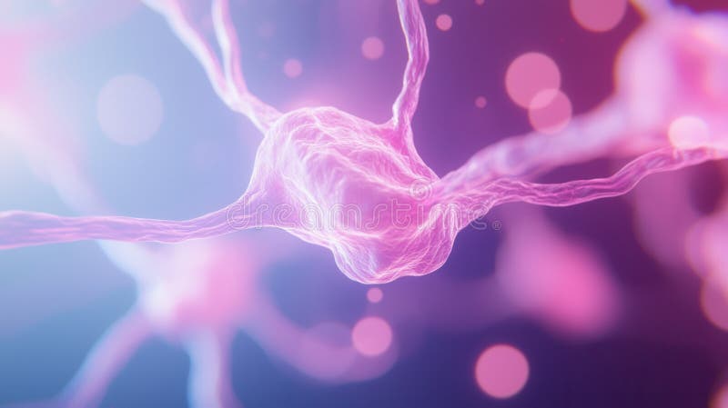 3d Illustration Depicting a Cell Synapses Body with Dendrites and ...