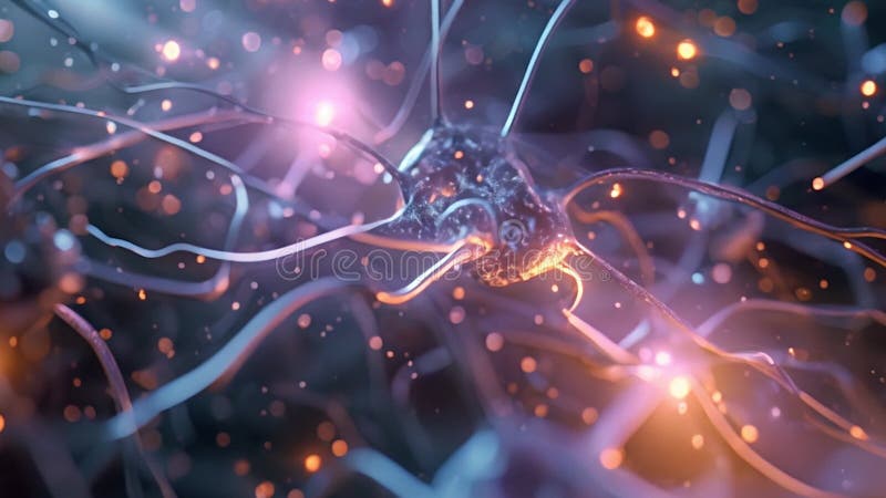 Neuron Cell - Microscopic View of the Brain. Suitable for Live ...