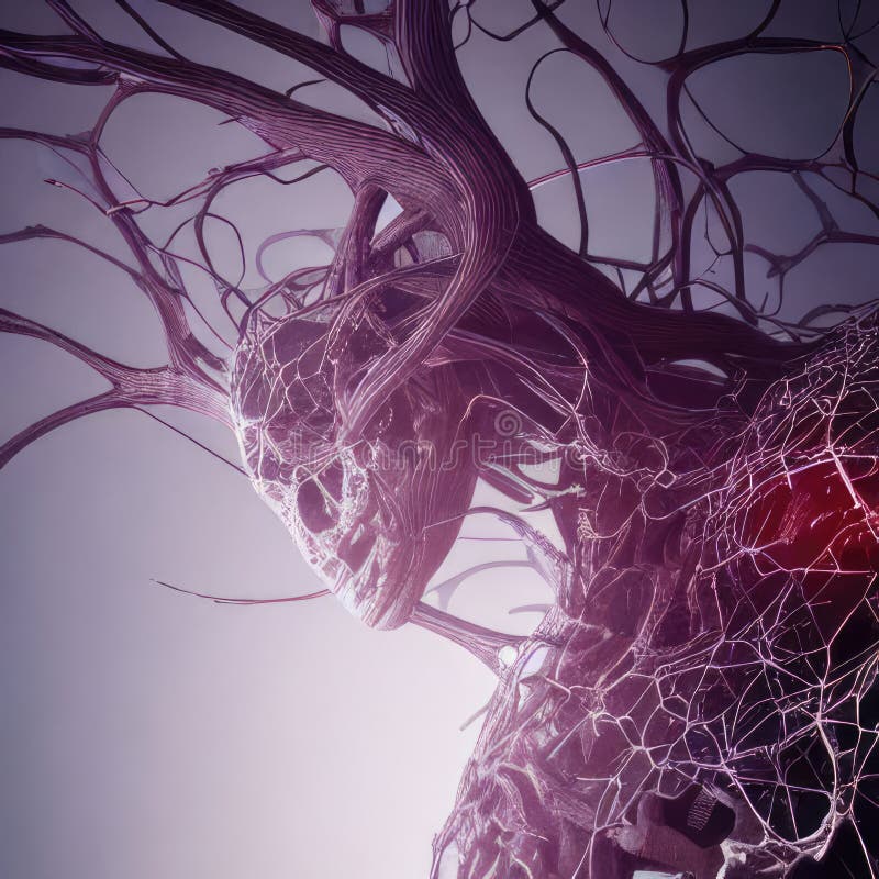 Neuron Cell Model. Generative AI Stock Illustration - Illustration of ...