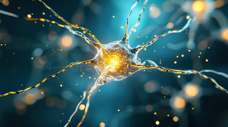 Neuron Cell Structure - Microscopy Illustration Stock Illustration ...