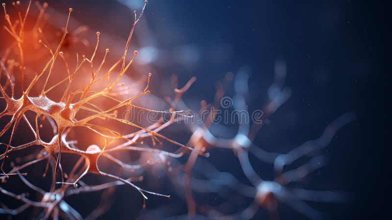 Neuron Cells Building A Neural Network Generative Ai Stock Image Image Of Nerve Wallpaper