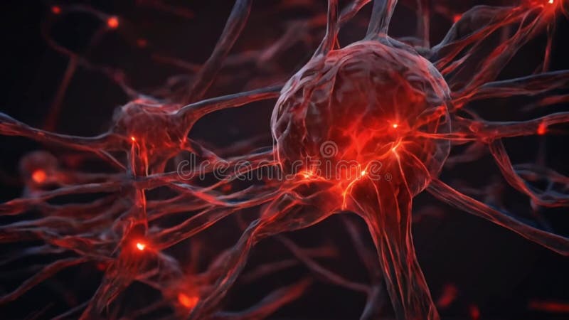 Neuron Cells Neural Network Under Microscope Neuro Research Science ...